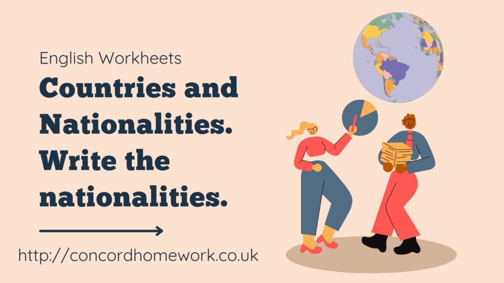 Countries and Nationalities Vocabulary for Beginner and Elementary ...