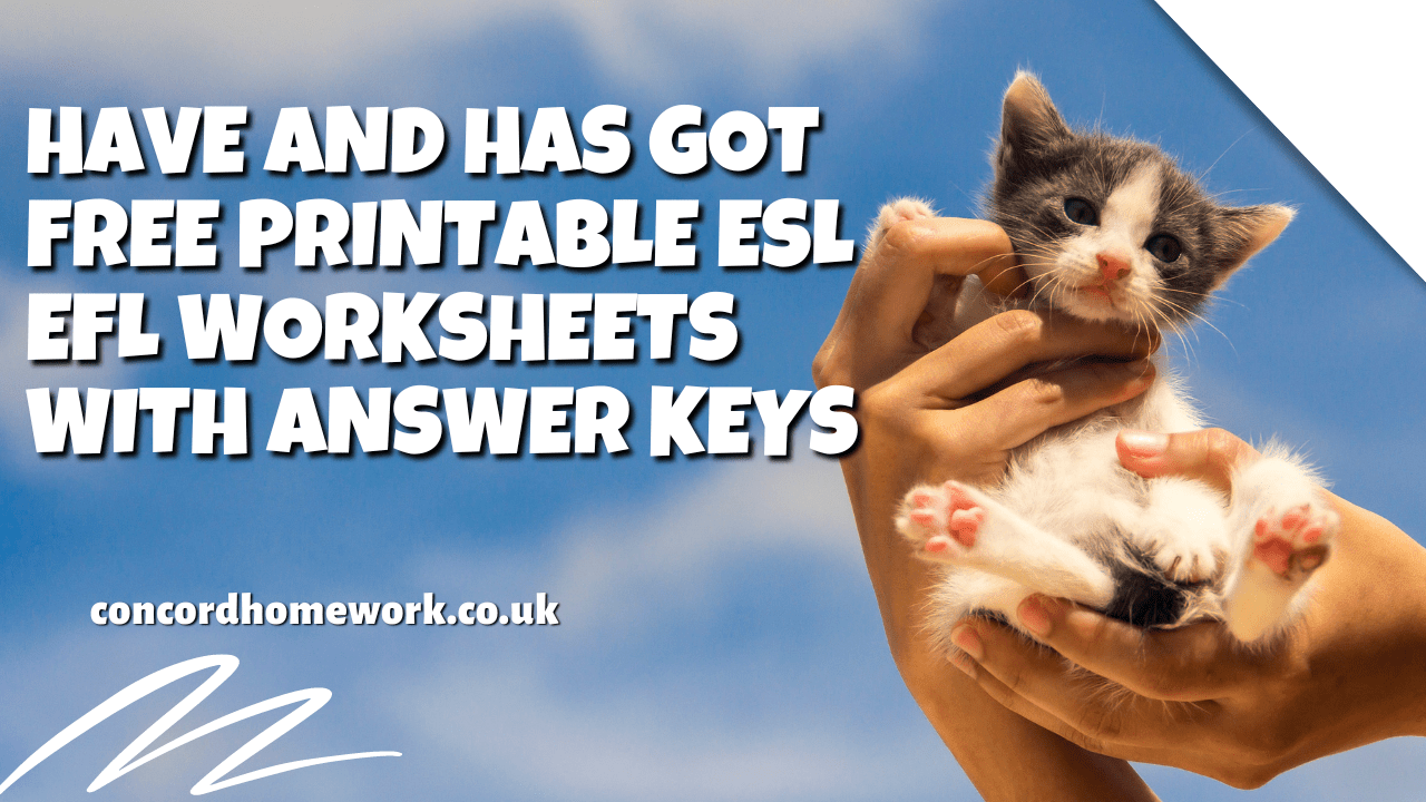 Have and has got free printable ESL EFL worksheets with answer keys ...