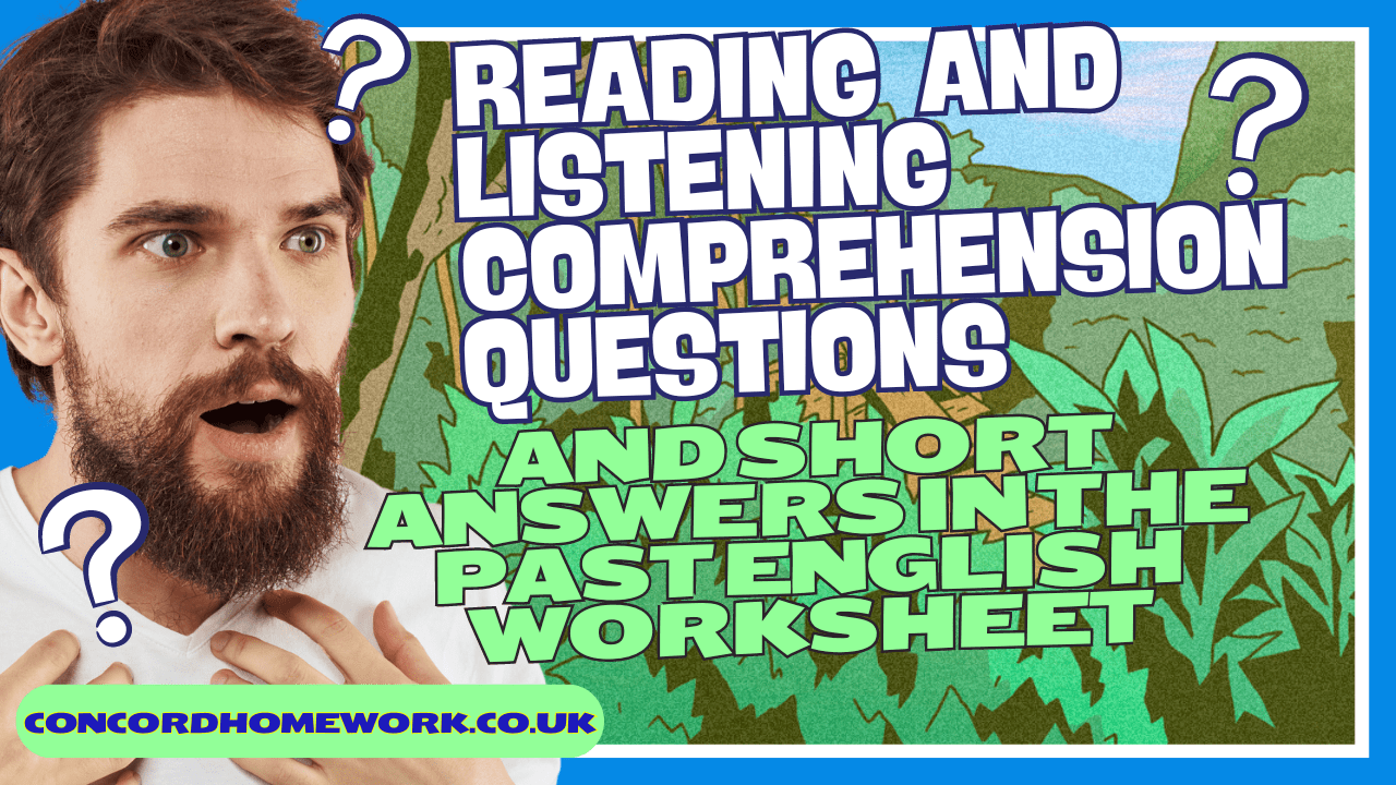 Reading and Listening Comprehension Questions and Short Answers in the ...