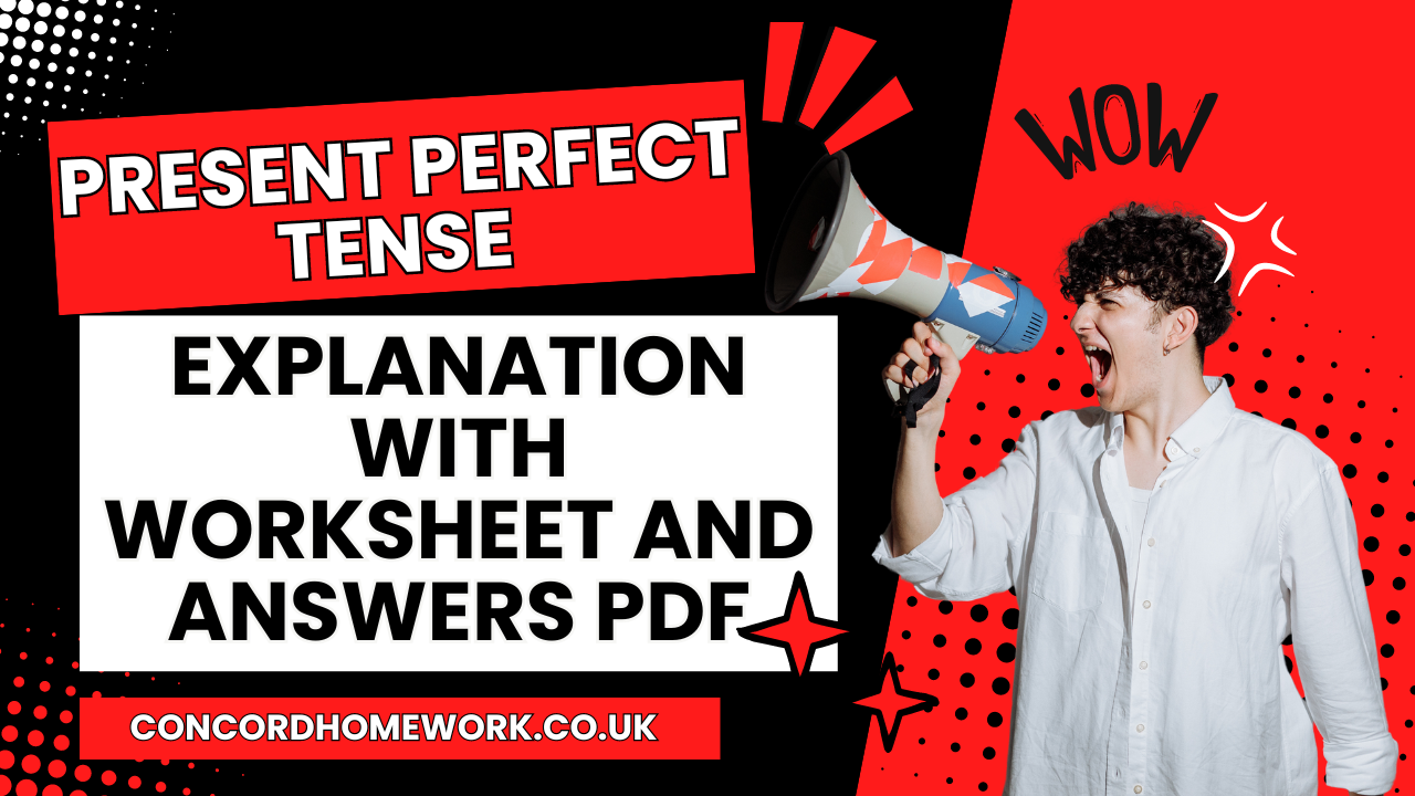 Present perfect tense explanation with worksheet and answers pdf | Best ...